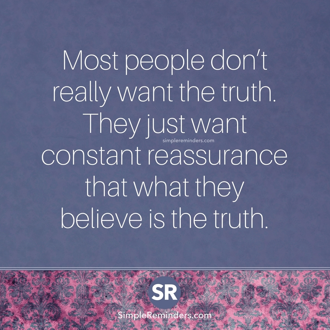 Why the truth hurts: here is where the answers lie - Francesca Verri